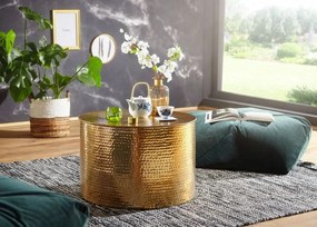 Bruxxi Konferenční stolek Faus, 61 cm, zlatá