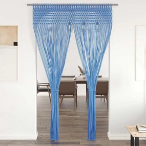Macramé závěs modrý 140 x 240 cm bavlna 323985