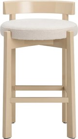 Béžová čalouněná barová židle (výška sedáku 66 cm) Hugg – Ellos Home