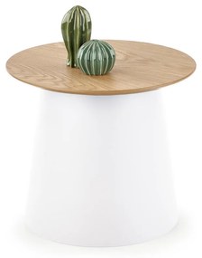 Konferenční stolek Azzura S, přírodní dřevo / bílá