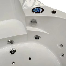 BPS-koupelny Hydromasážní vířivá vana Orino 632 135x135 s ohřevem vody