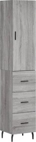 Skříň highboard šedá sonoma 34,5 x 34 x 180 cm kompozitní dřevo 3198871