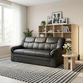 XXXLutz TŘÍMÍSTNÁ POHOVKA, textil, černá MID.YOU - Pohovky - 001776007411