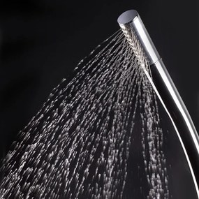 AMA Luxury Shower Venkovní sprcha Hera COLD bez nezámrzného systému bílý matný nerez boční