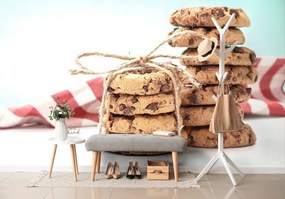 Samolepící fototapeta americké cookies sušenky - 300x200 cm