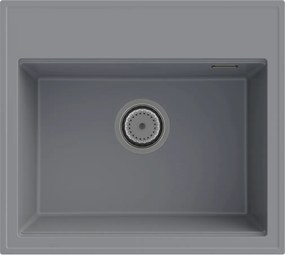 Gamma Modern 5055, 1-komorový granitový dřez 560x500x210 mm, šedá, GMA-ZM-55-G