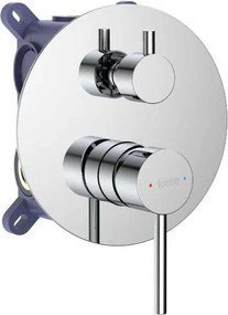 kielle Oudee I - Baterie pod omítku pro 2 spotřebiče, s tělesem, chrom 10333200