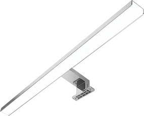 Mereo, Mereo Led koupelnové osvětlení nad zrcadlo, stříbrné, 60 cm, 12 W, 780 lm, 4000 K, IP44, 230 V, MER-CN700G60