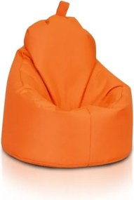 Sedací vak Yoko ekokůže / polyester TiaHome - Oranžová