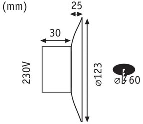 Paulmann 92926 - LED/2W Schodišťové svítidlo DEKORATIV 230V