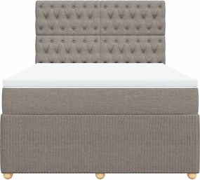 Box spring postel s matrací taupe 140x200 cm textil 3292090