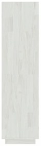 Petromila Knihovna / dělicí stěna bílá 60 x 35 x 135 cm masivní borovice