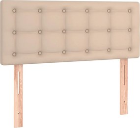 Box spring postel s matrací cappuccino 120x200 cm umělá kůže 3141118