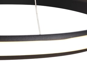 Moderní závěsné svítidlo černé 74 cm vč. LED - Rowan