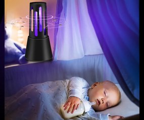 Verk Group Insekticidní lampa na komáry hmyz mouchy uv účinná 5w tichý kartáč