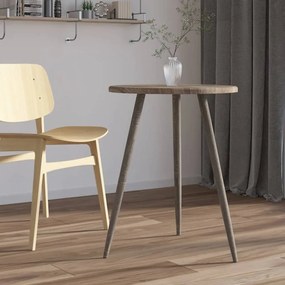 Bistro stolek šedý Ø 60 x 76 cm MDF a železo,  286089 HangarStore.cz