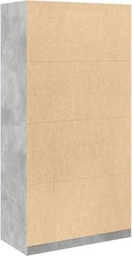 Šatní skříň betonově šedá 100 x 50 x 200 cm dřevotříska 3307732
