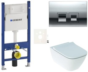 Cenově zvýhodněný závěsný WC set Geberit do lehkých stěn / předstěnová montáž+ WC Geberit Smyle SIKOGESSMD35