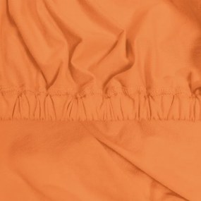 Jersey prostěradlo středně oranžové na výšku matrace do 20 cm Velikost: 90 x 220