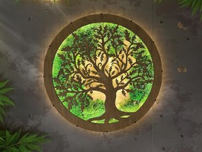 Li-Go "Mechový dub" dřevěné svítidlo 230V 70 cm/dub