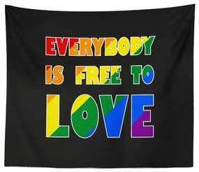 Sablio Deka Everybody is free to love: 150x120 cm