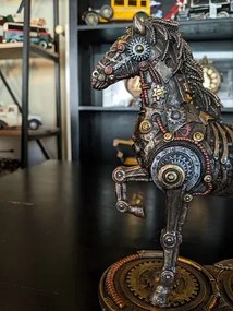 Steampunková socha Italfama Mechanical horse