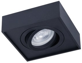 Podhledové svítidlo Nusa Square, 1x černé kovové stínítko, (možnost polohování), b