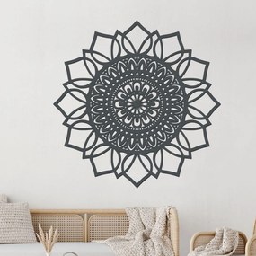 dřevo života Dřevěná mandala na zeď ŠTĚSTÍ Zvolte barvu dekoru: Antracitová, Zvolte rozměr Ø (cm): 95