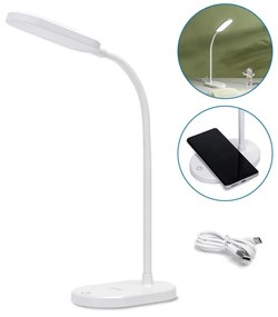 Aigostar B.V. | Aigostar - LED Stmívatelná stolní lampa s bezdrátovým nabíjením LED/2,5W/5V bílá | AI0892