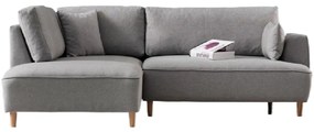 Hanah Home Rohová pohovka FELIX světle šedá levá 825BLC1373