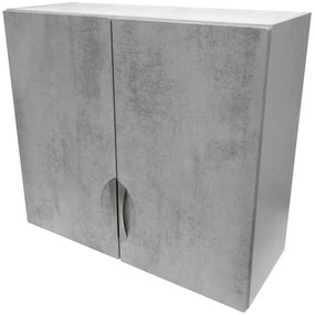 Kuchyně Macháček kuchyňská skříňka horní 80 cm barva beton korpus šedý