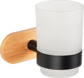 Wenko Koupelnová sada Orea Bamboo Turbo-Loc® (kelímek na čištění zubů)