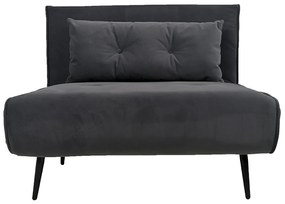 Rozkládací pohovka Sofa Evita 100 cm tmavě šedá