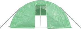 Skleník s ocelovým rámem zelený 100 m² 20 x 5 x 2,3 m 3188091