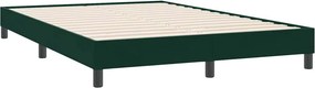 Box spring postel s matrací tmavě zelená 160x220 cm samet 3315978