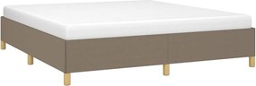 Rám postele s boxspringem taupe 160 x 200 cm textil 3120973