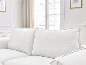 Bílá pohovka na každodenní spaní/rozkládací 236 cm Archimede – Bobochic Paris