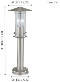 Eglo 30187 - Venkovní lampa LISIO 1xE27/60W/230V IP44