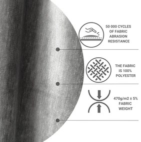 Šedá čalouněná dvoulůžková postel s úložným prostorem 140x200 cm Musca – Maison de Rêve