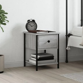 Noční stolek šedý sonoma 34 x 35,5 x 45 cm kompozitní dřevo,  825859 HangarStore.cz