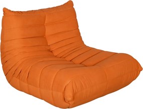 Designové křeslo Nua samet oranžové
