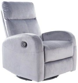 Casarredo - Komfort nábytek Relaxační polohovací křeslo OLIMP VELVET šedá