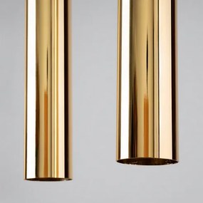 Závěsná lampa SOLLUX LAGOS 2 leštěné zlato GU10 2x10W bez žárovky SL.1241