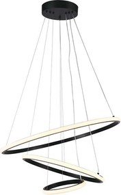 LED Solution Černé závěsné LED svítidlo kulaté 60cm 32W 8017