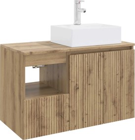Sada koupelnového nábytku 2 ks Dub artisan Kompozitní dřevo 3404063