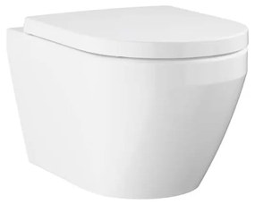 Grohe Euro Ceramic - Závěsné WC se sedátkem Softclose, Rimless, Triple Vortex, alpská bílá 102510SH00