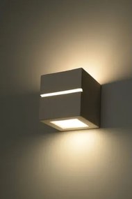 Nástěnné keramické svítidlo SOLLUX Leo line E27 1x60W bez zdroje SL.0230 bílá