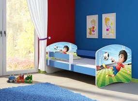 Dětská postel - Fotbalista 2 160x80 cm modrá