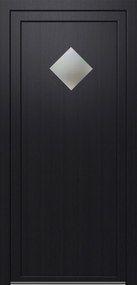 Solid Elements Vedlejší vchodové dveře Brigi, 80 P, 880 × 1980 mm, plast, pravé, antracit, prosklené