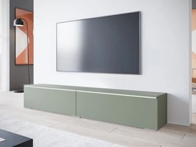 TV stolek Dlone 180, Barva: mlhavě zelená, Osvětlení: osvětlení LED - bílé